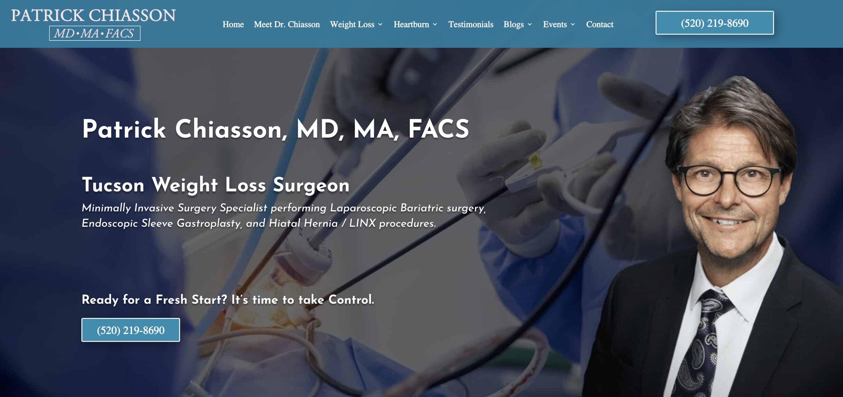 Tucson Weight Loss Surgeon | Dr. Patrick Chiasson | 520-219-8690 | ESG